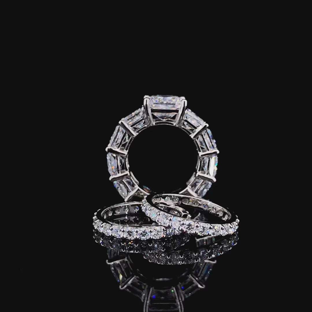 Final Deposit – Custom 16.12ct Princess Eternity Ring (IGI Certified ...
